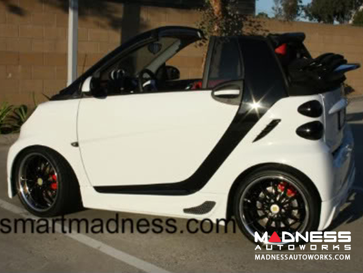 2009 Custom White Cabrio smart car - Customization
